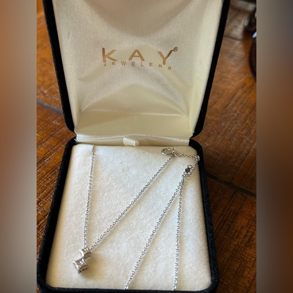 Kay Jewelers | Jewelry | Kay Jewelers Silver Necklace With 2 Diamonds ...